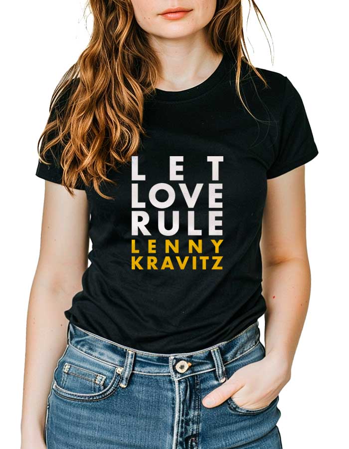 T-shirt koncertowy damski LENNY KRAVITZ "Let Love Rule"